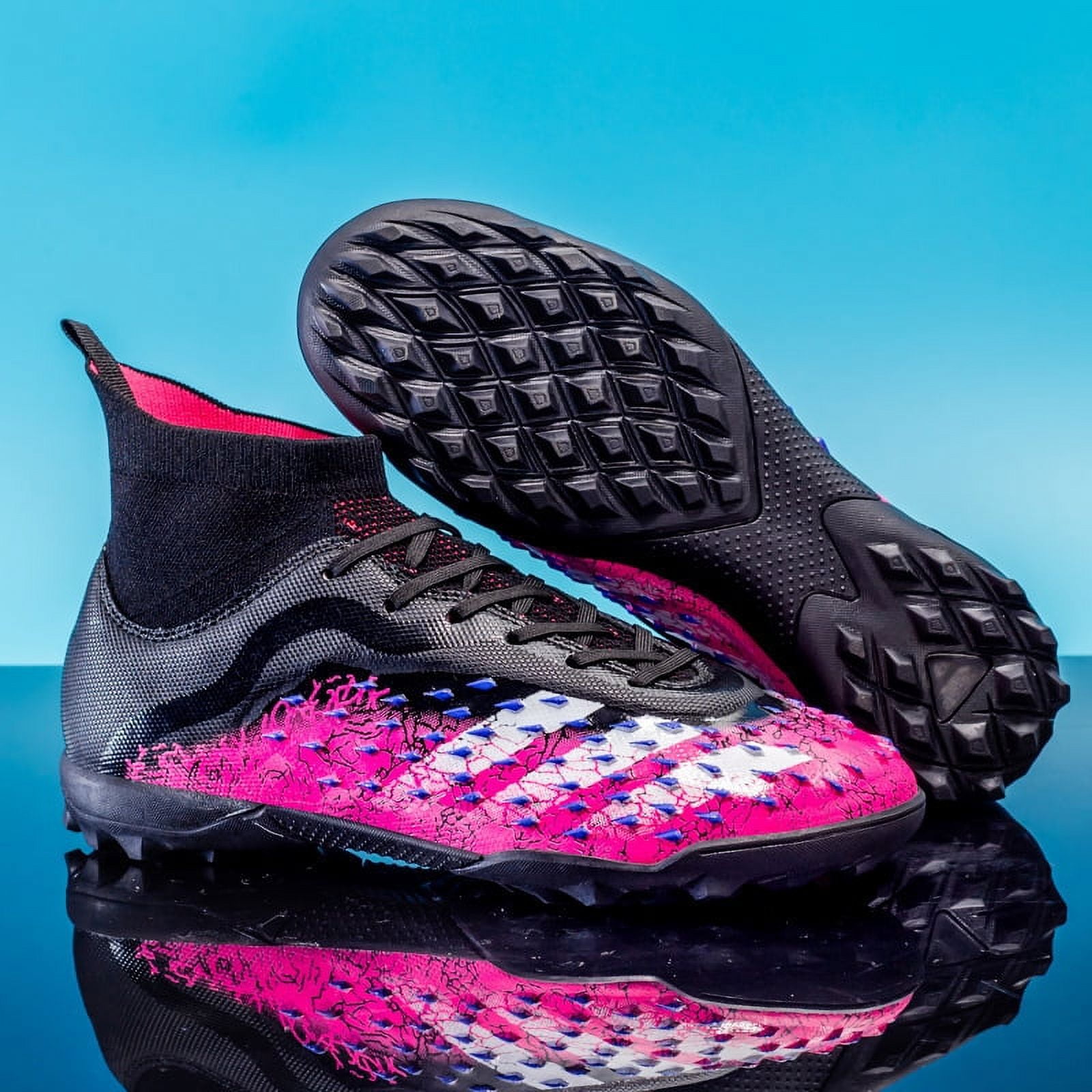 WHHHH In stock C Luo Massey high-top football shoes male and female ...