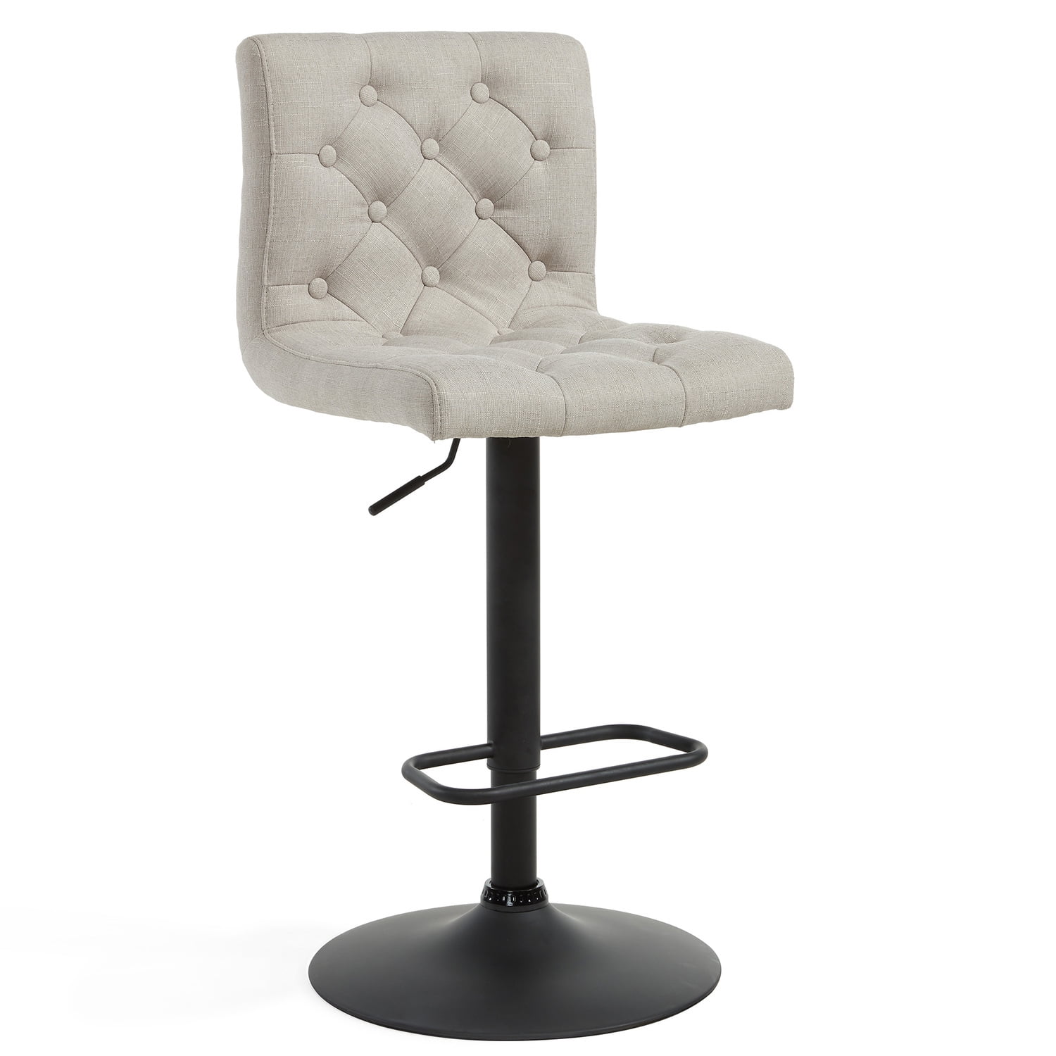 WHI AIR LIFT STOOL, SET OF 2, FABRIC/METAL, BEIGE - Walmart.com