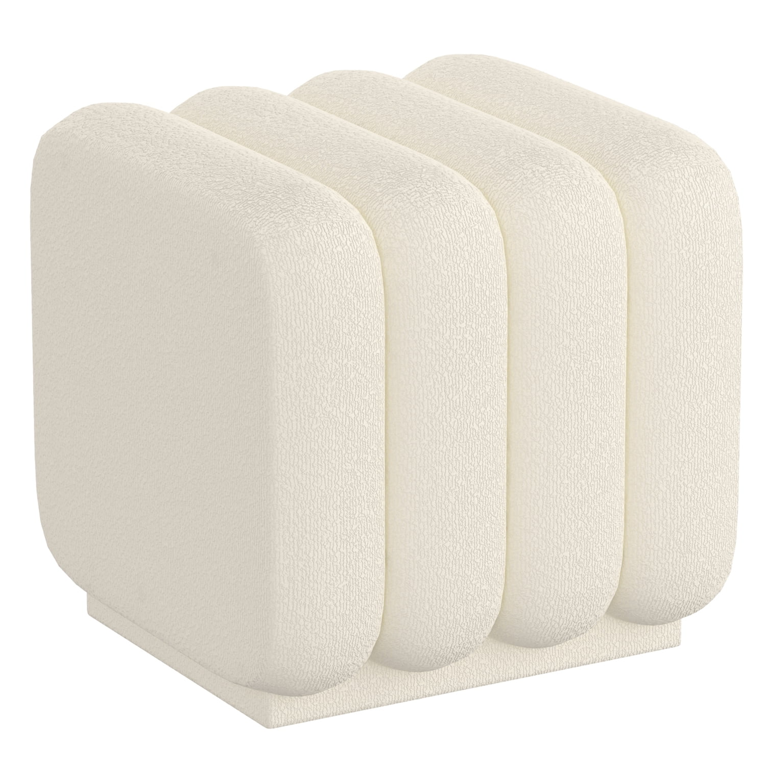 Small ivory ottoman store