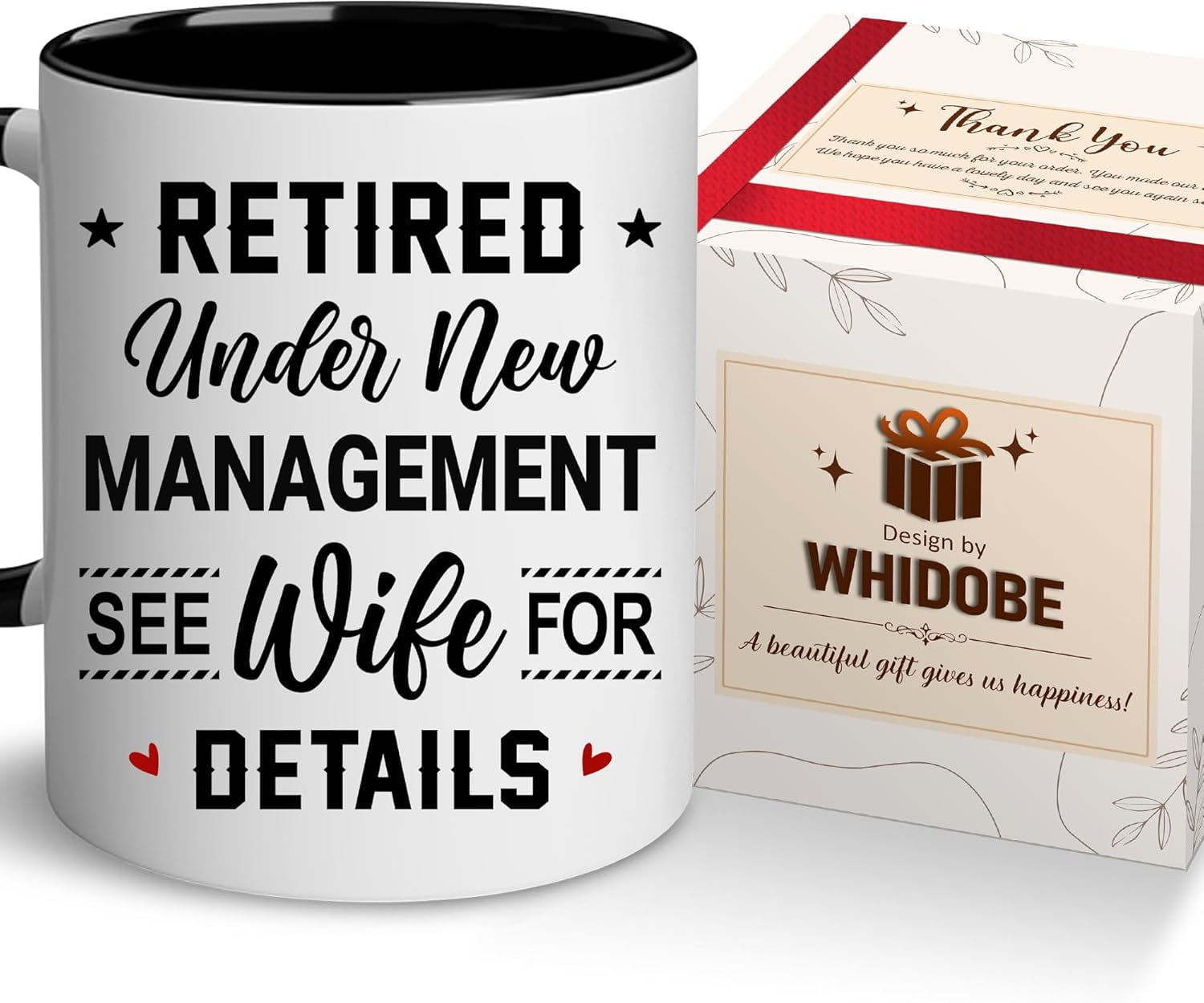WHIDOBE Personalized Retirement Mug, Retired Under New Management See ...