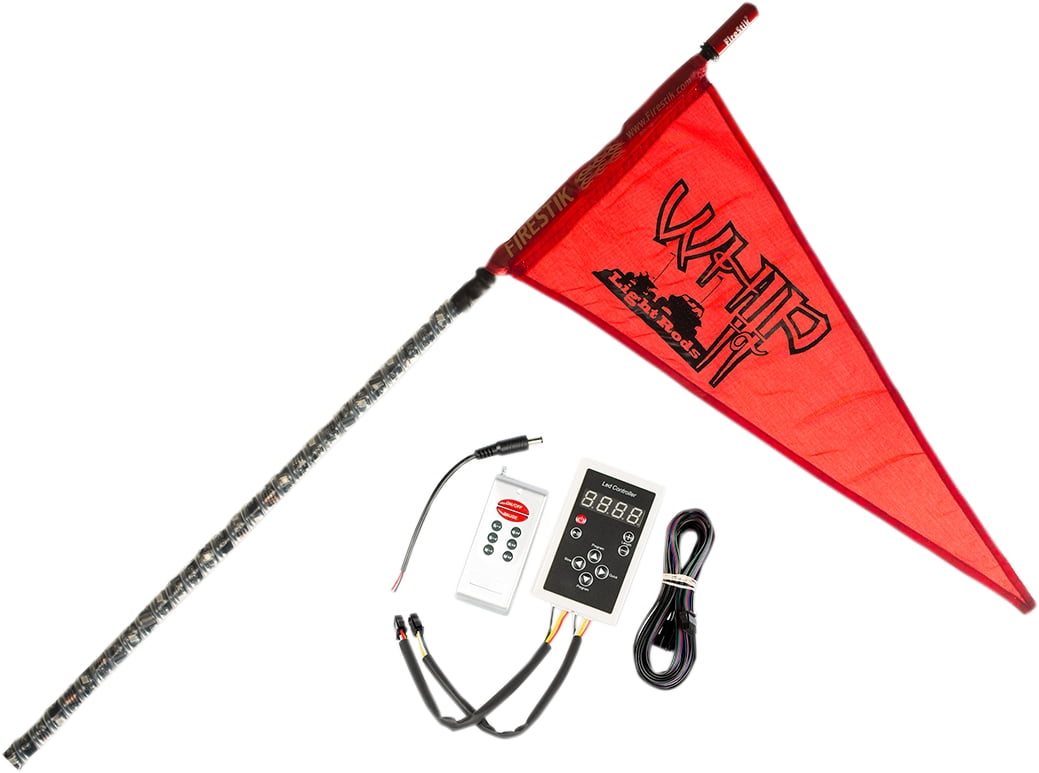 WHIP IT LED Light Rods Black 7' RF 3-107DERF - Walmart.com