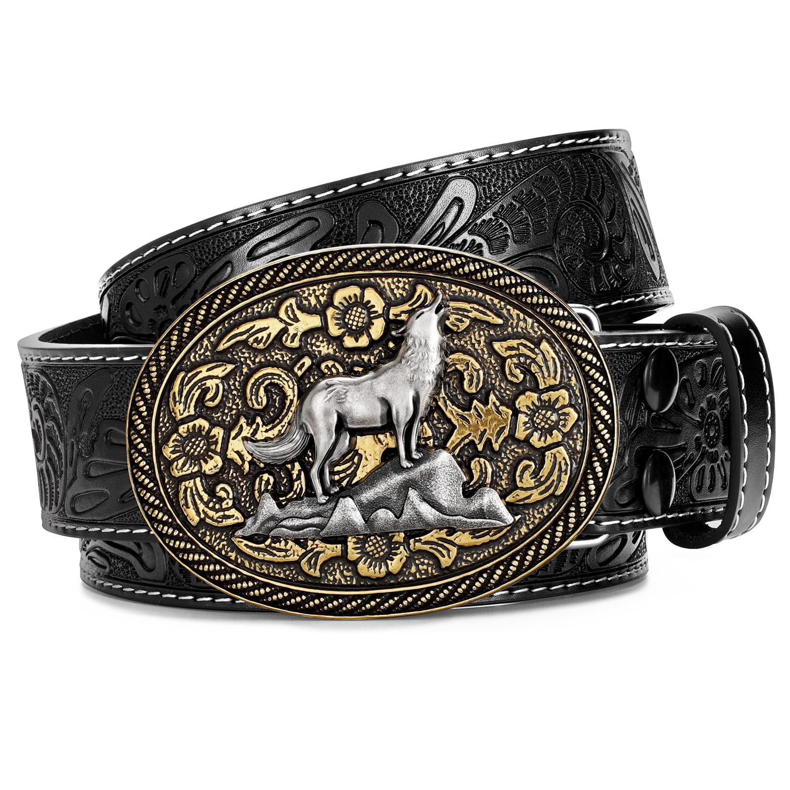 WHIPPY Men's Western Cowboy Belts for Women Cowgirl Belt Western ...