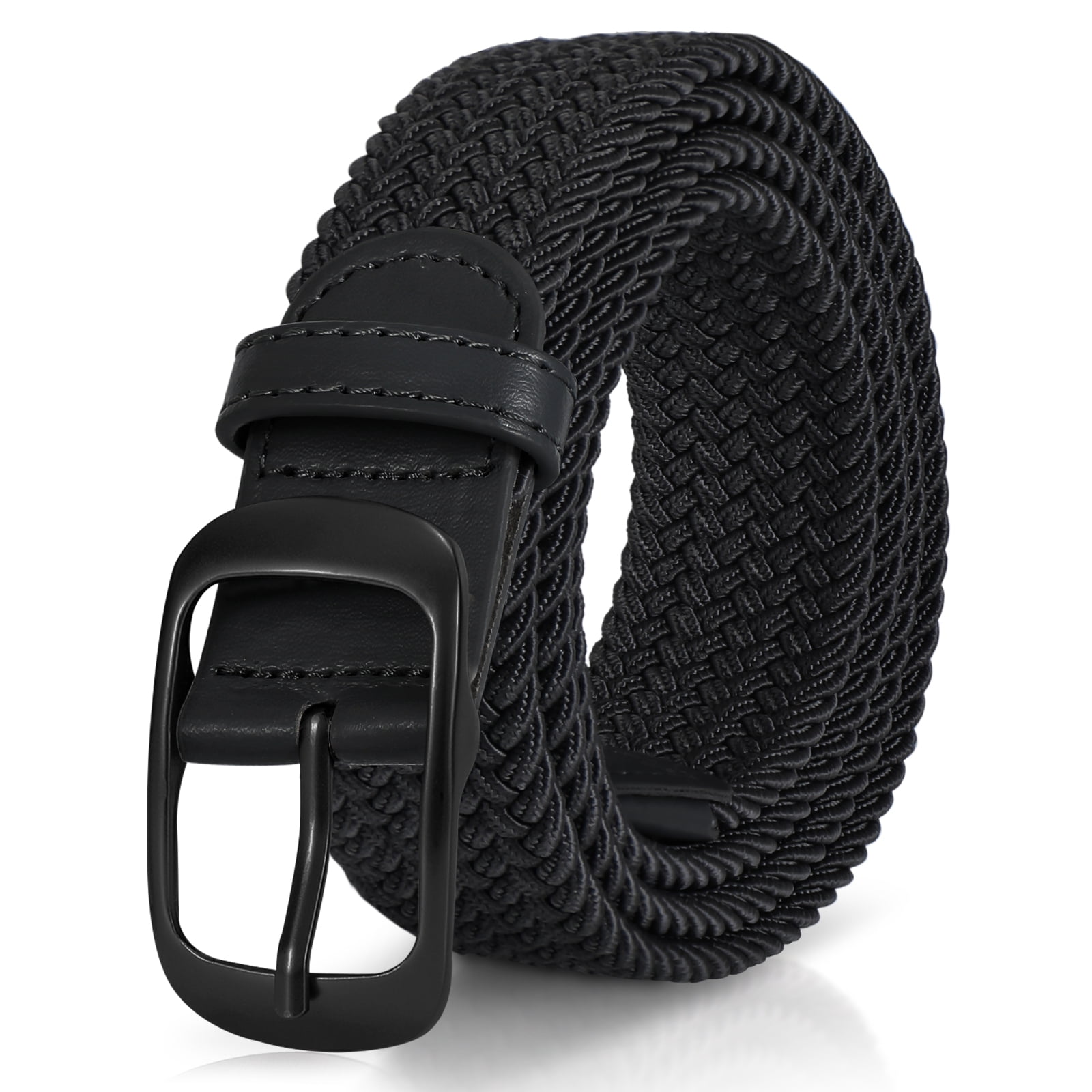 WHIPPY Mens Womens Stretch Braided Belt, Elastic Canvas Woven Belts for ...