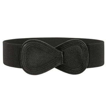 Women's Stretch Waist Belt Adjustable Wide Elastic Dress Belt - Walmart.com