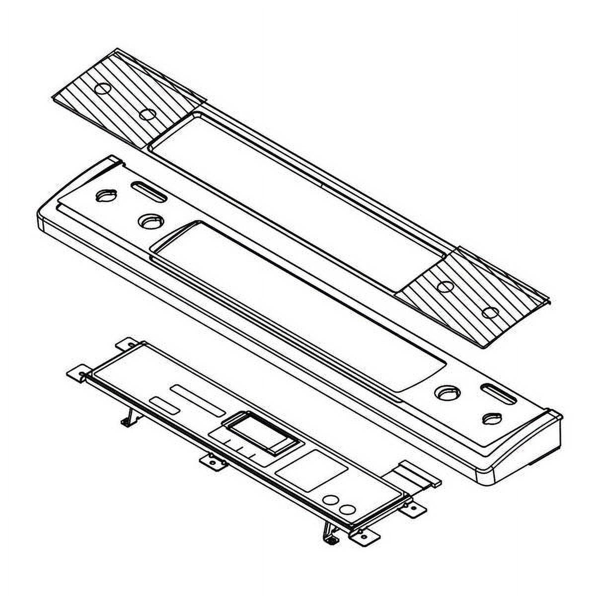 WHIRLPOOL W11043339 RANGE CONTROL PANEL ASSEMBLY (STAINLESS) - OEM PART ...