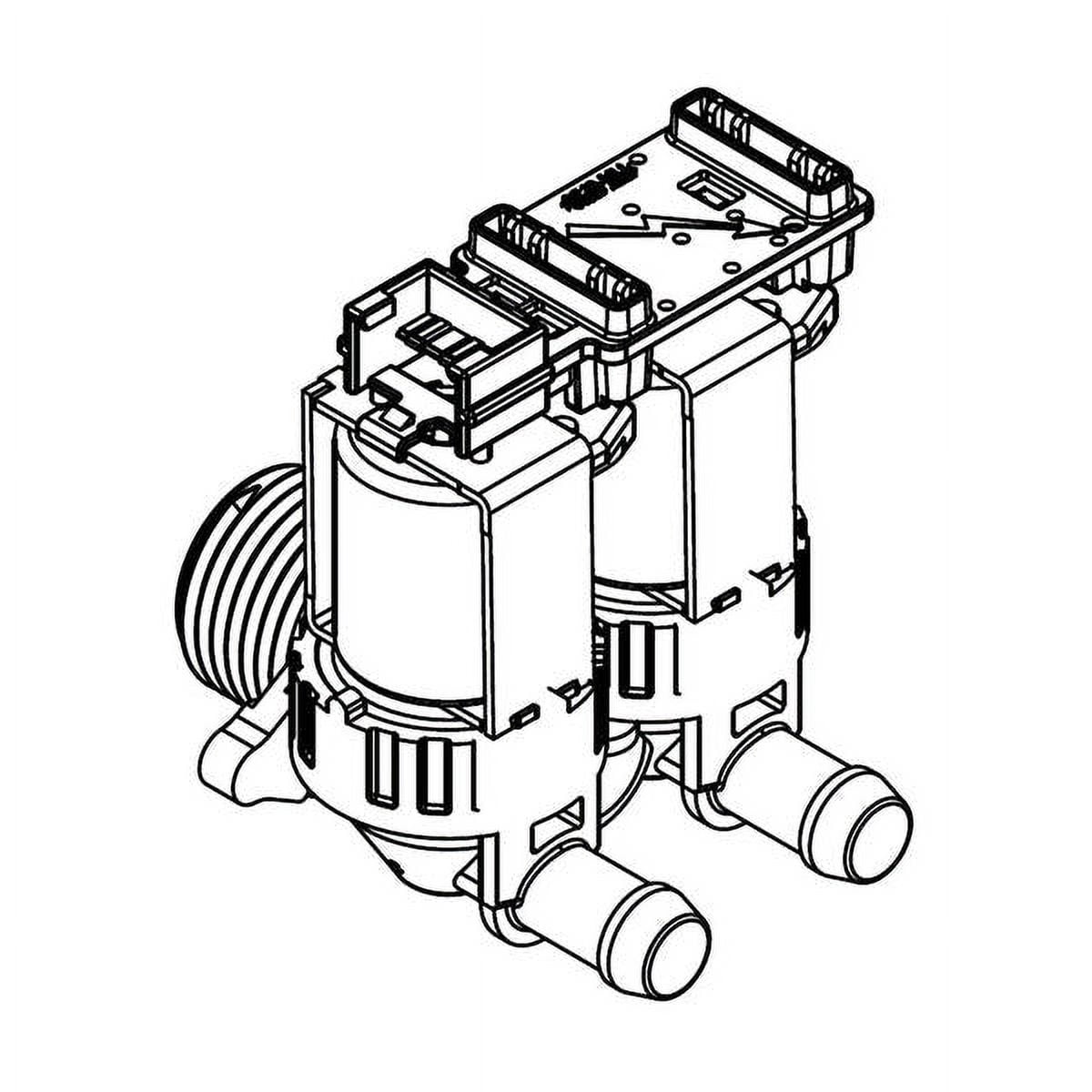 WHIRLPOOL W11316256 WASHER DUAL WATER INLET VALVE - OEM PART - Walmart.com