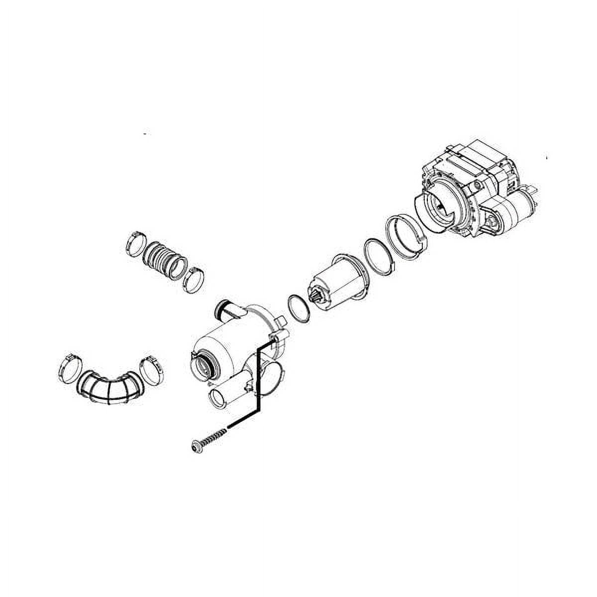 WHIRLPOOL W11414076 DISHWASHER CIRCULATION PUMP ASSEMBLY (GENUINE OEM ...