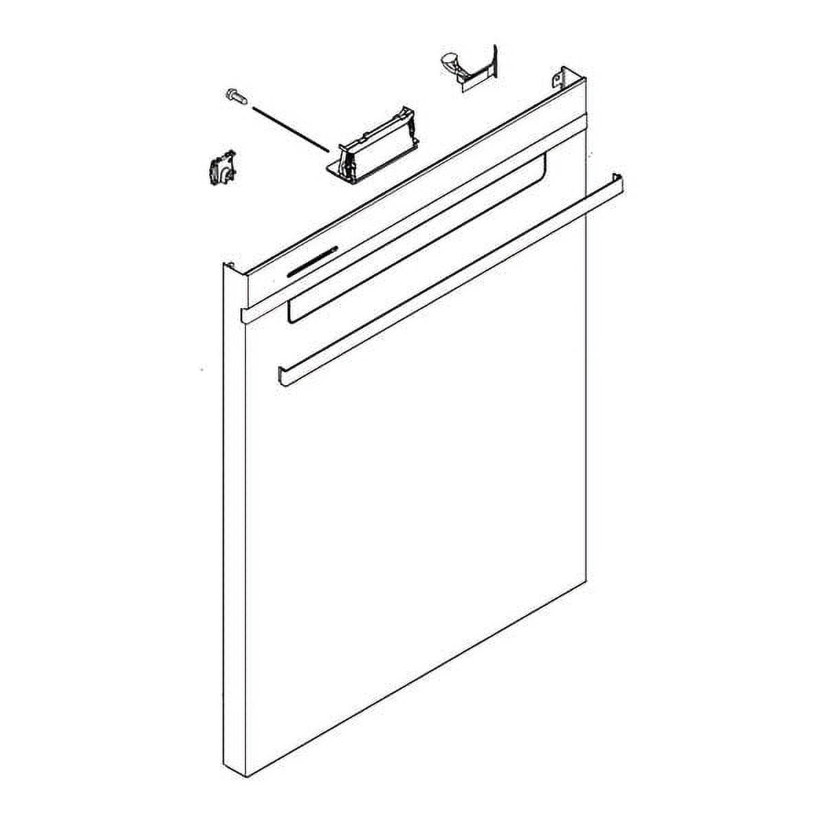 WHIRLPOOL W11461682 DISHWASHER DOOR OUTER PANEL ASSEMBLY (STAINLESS) (GENUINE OEM PART ...