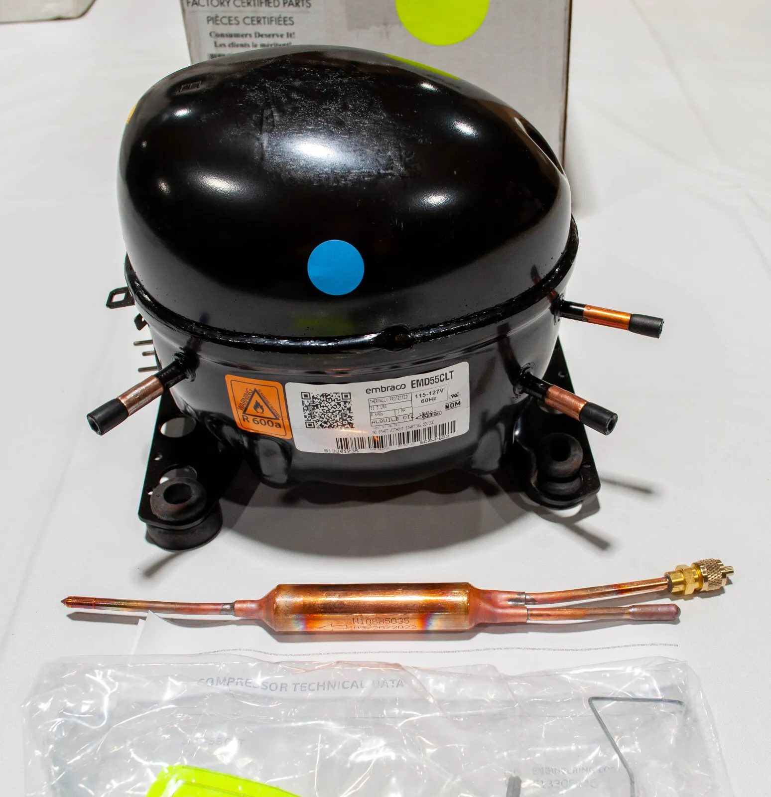 WHIRLPOOL W11635510 COMPRESSOR (GENUINE OEM PART) - Walmart.com