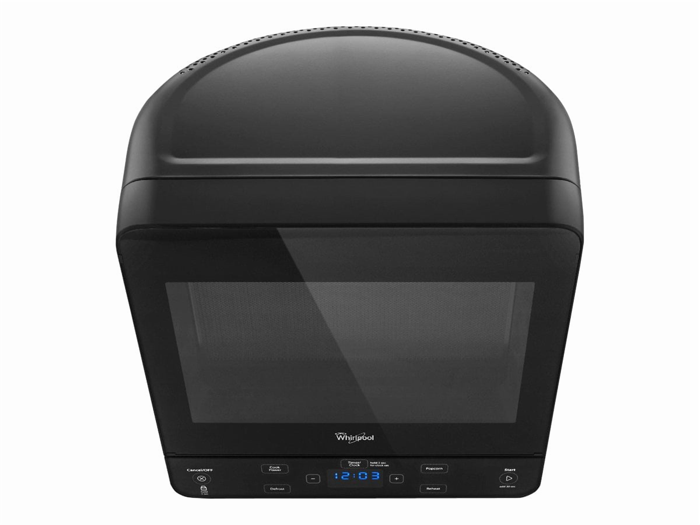 Whirlpool Black Countertop Microwave with Rounded Back and Tap Touch ...