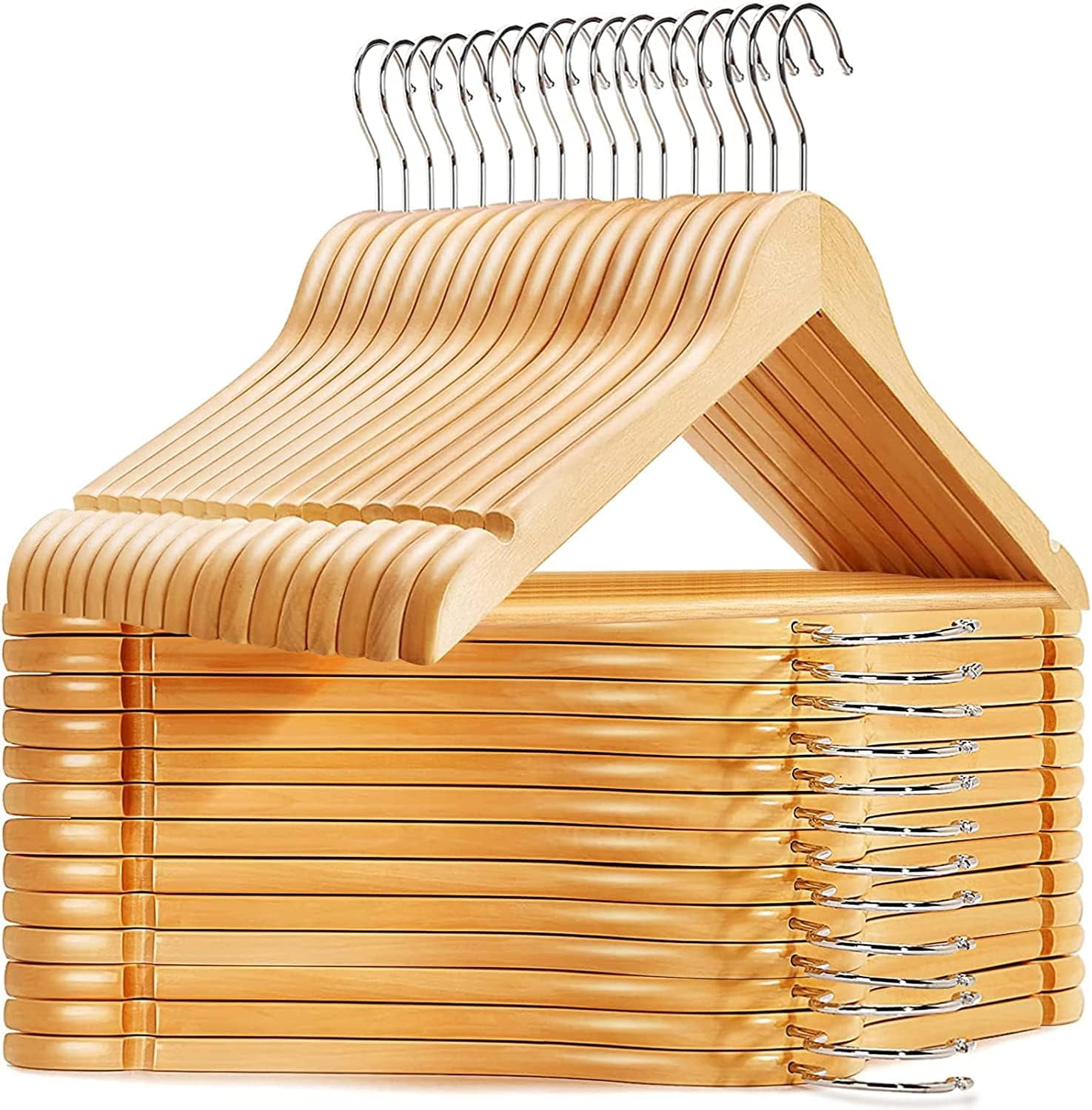 WHISKET Premium Hangers for WardrobeSlim Coat Hanger Suit Hangers with ...