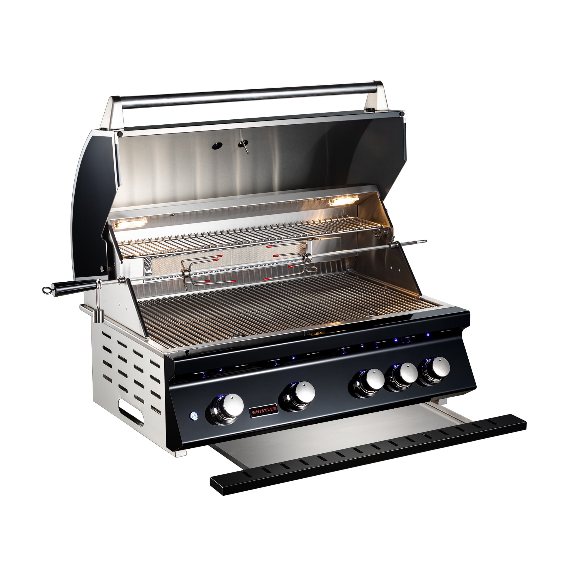WHISTLER 4 Burner BBQ Gas Grill, Stainless Steel Outdoor Kitchen ...
