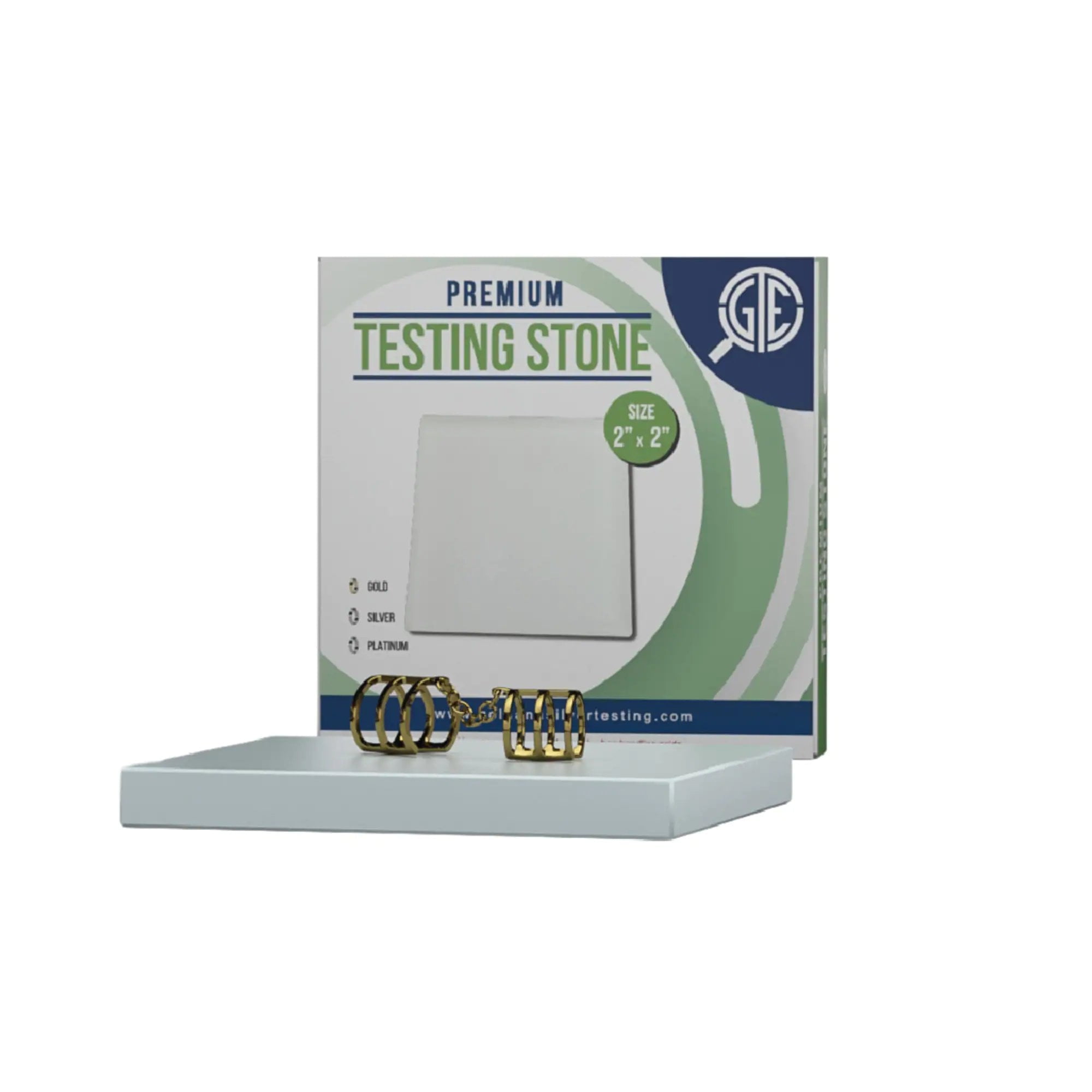 WHITE 2''x2'' Testing Touchstone Streak Stone for Gold Silver Jewelry ...