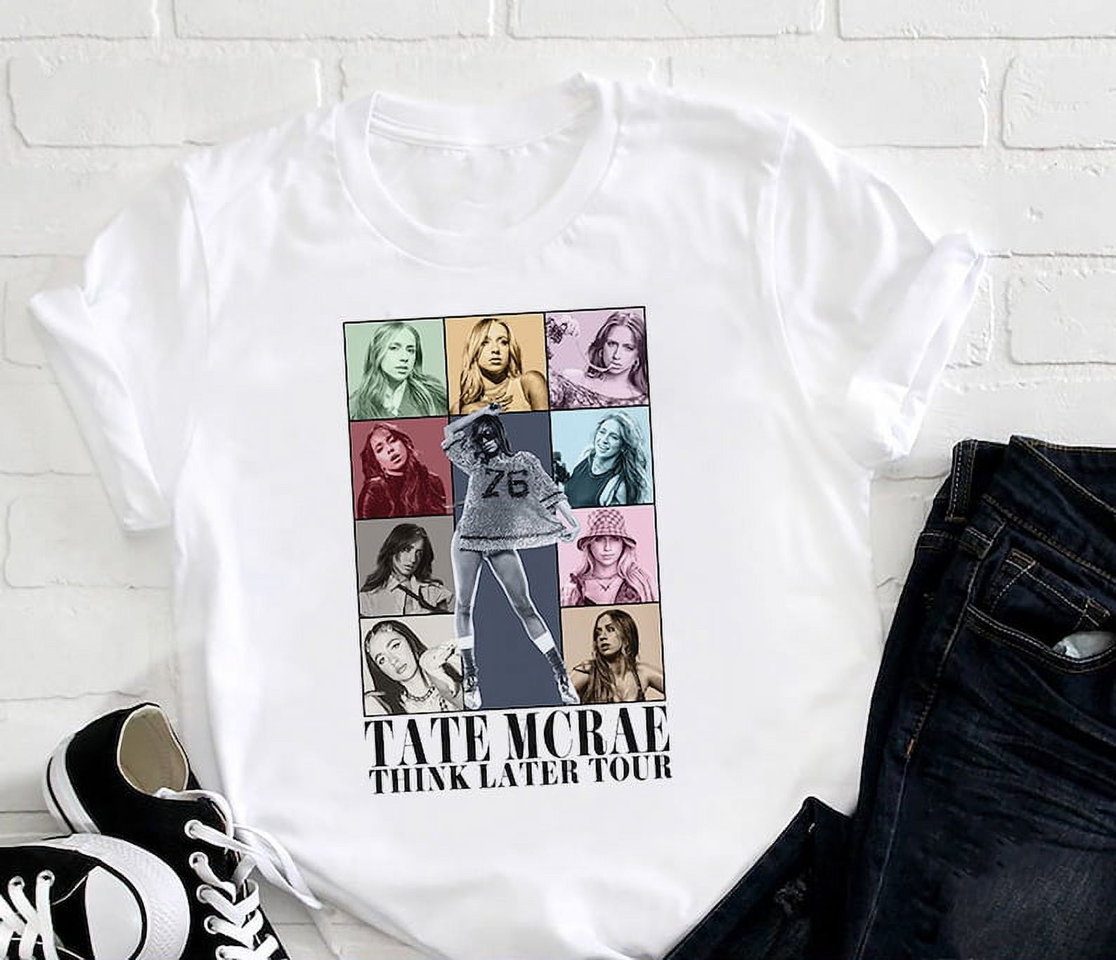 [WHITE] 2024 Tate McRae The Think Later Tour T-Shirt, Tate McRae Fan ...
