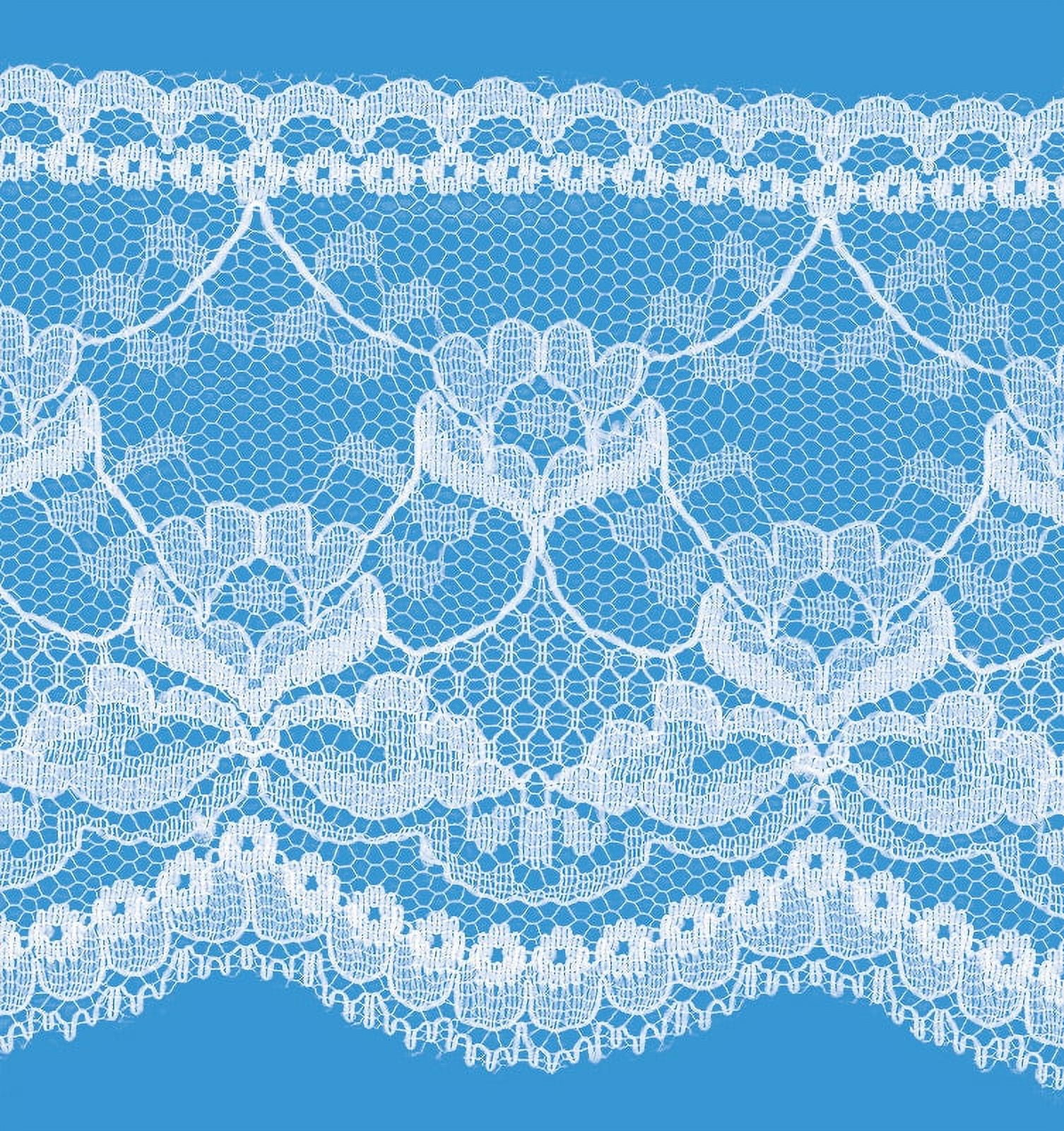 WHITE 4 INCH LOTUS FLAT LACE - Walmart.com