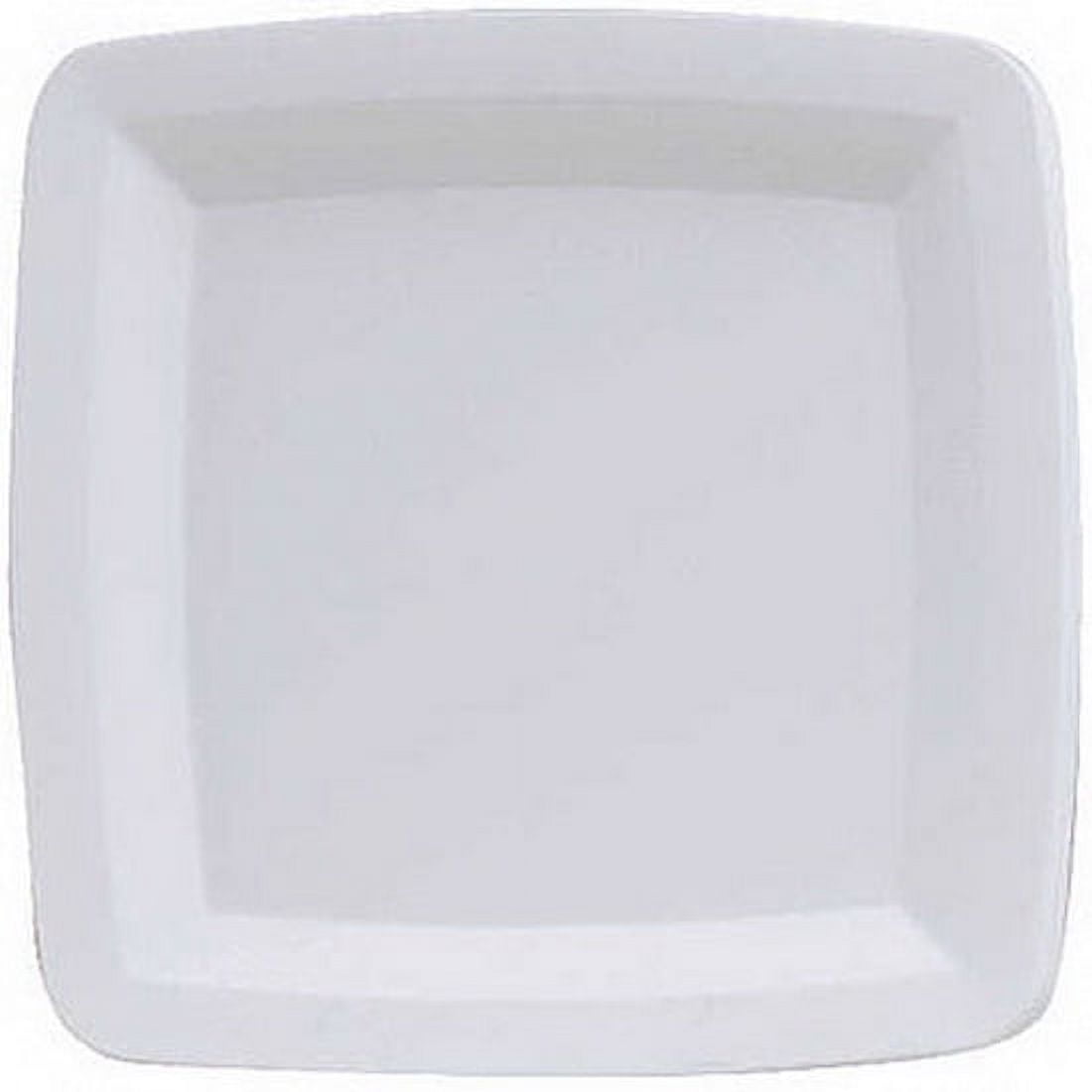 WHITE 7" SQUARE PLASTIC PLATE - Walmart.com