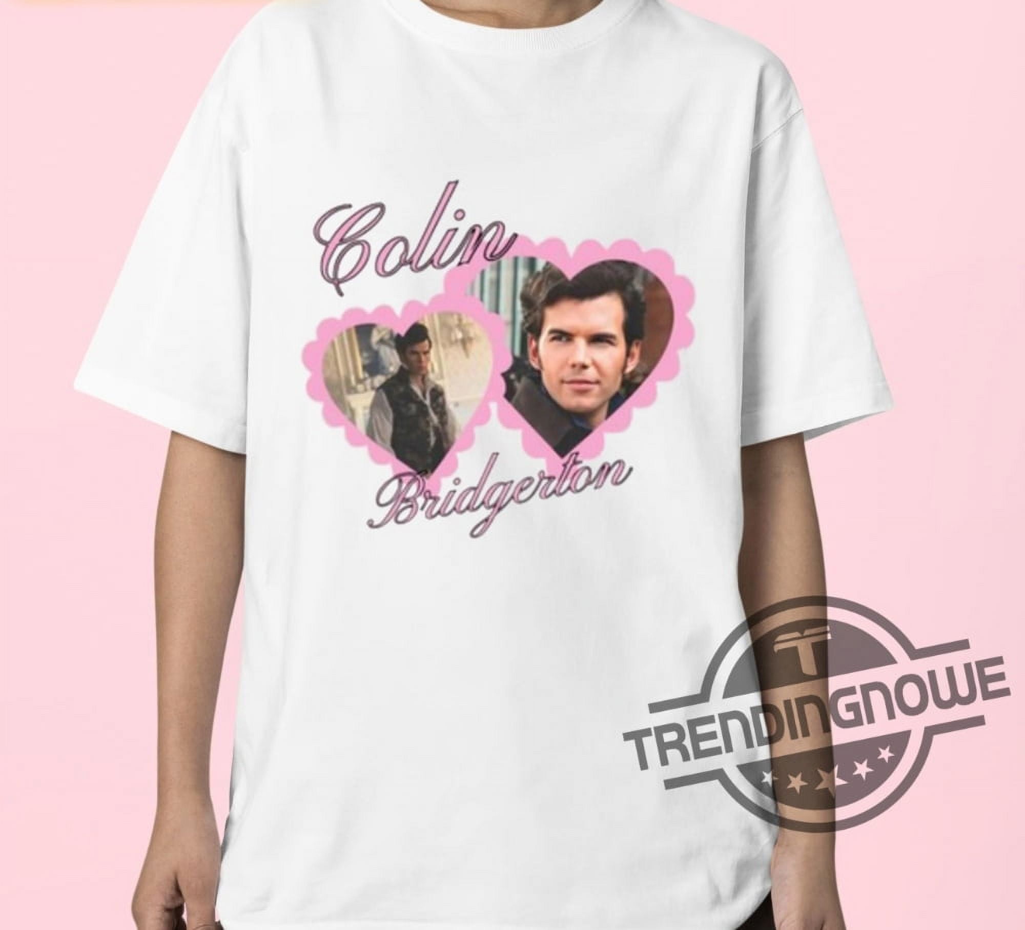 [WHITE] Adelaides Fort Mr Colin Bridgerton Double Heart Shirt - Walmart.com