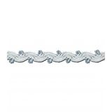 WHITE & BLUE 3/8 INCH PICOT BRAID - Walmart.com