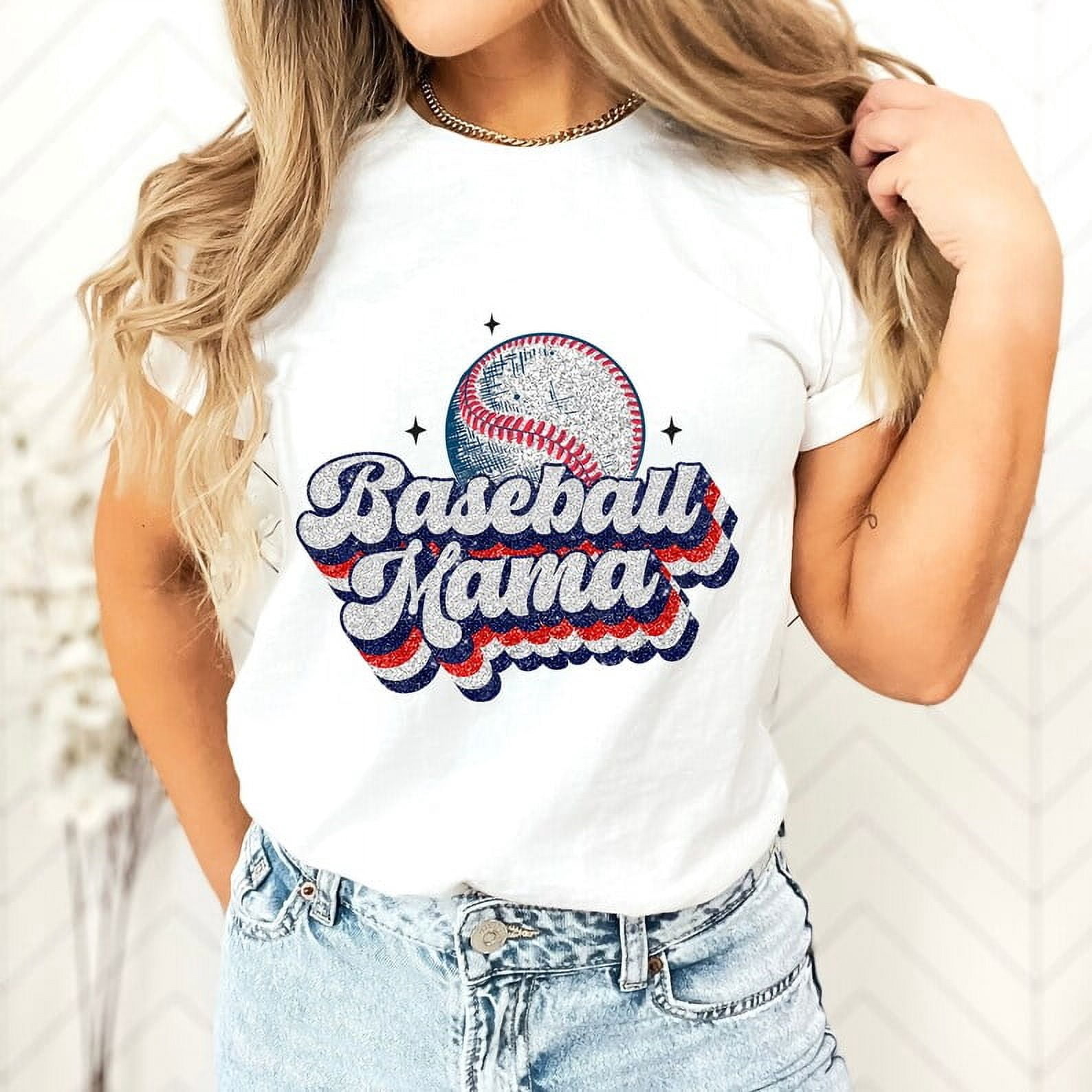[WHITE] Baseball Mama PNG, Glitter Baseball PNG, Sublimation Design ...