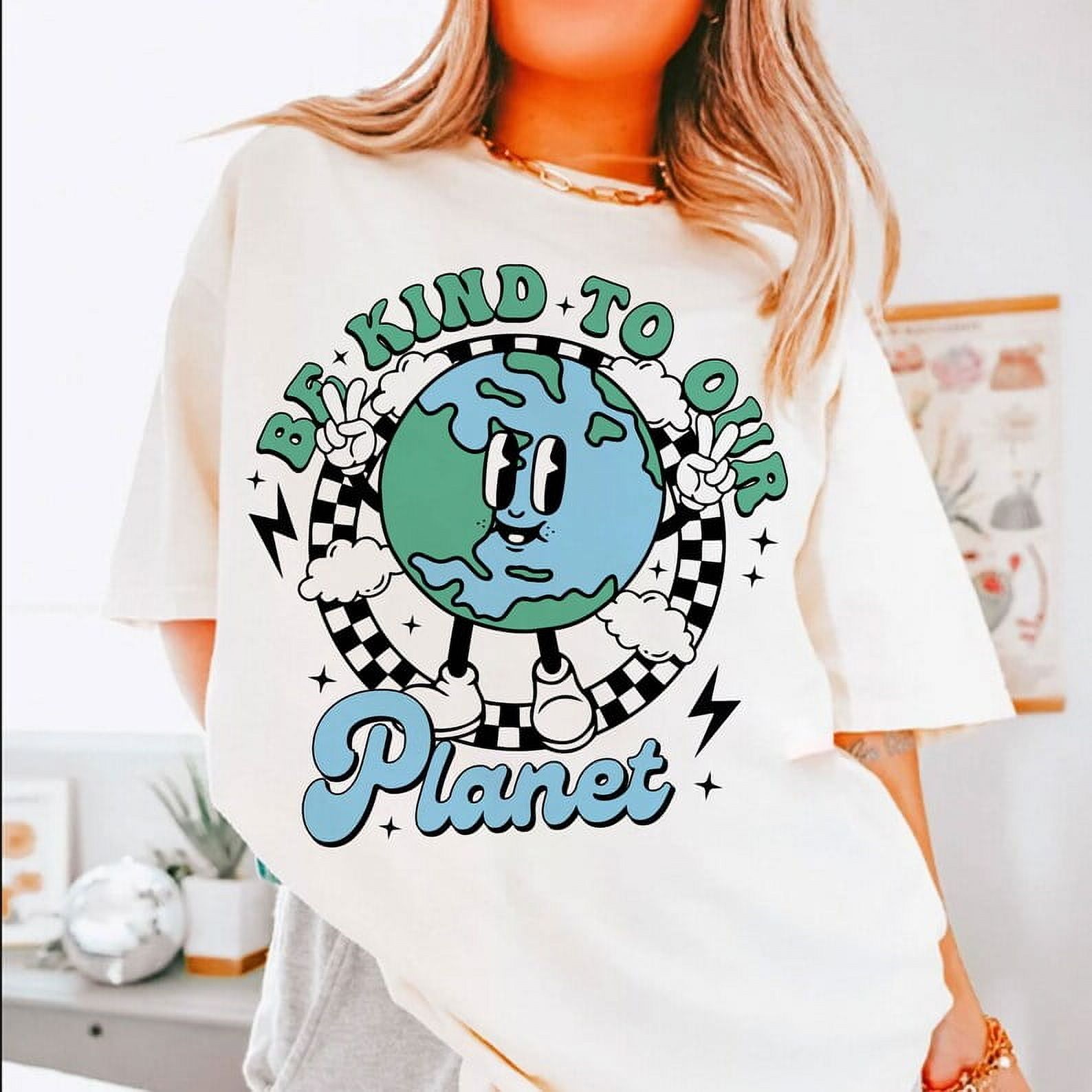 [WHITE] Be Kind to Our Planet PNG, Earth Day Png, Earth Png, Earth ...