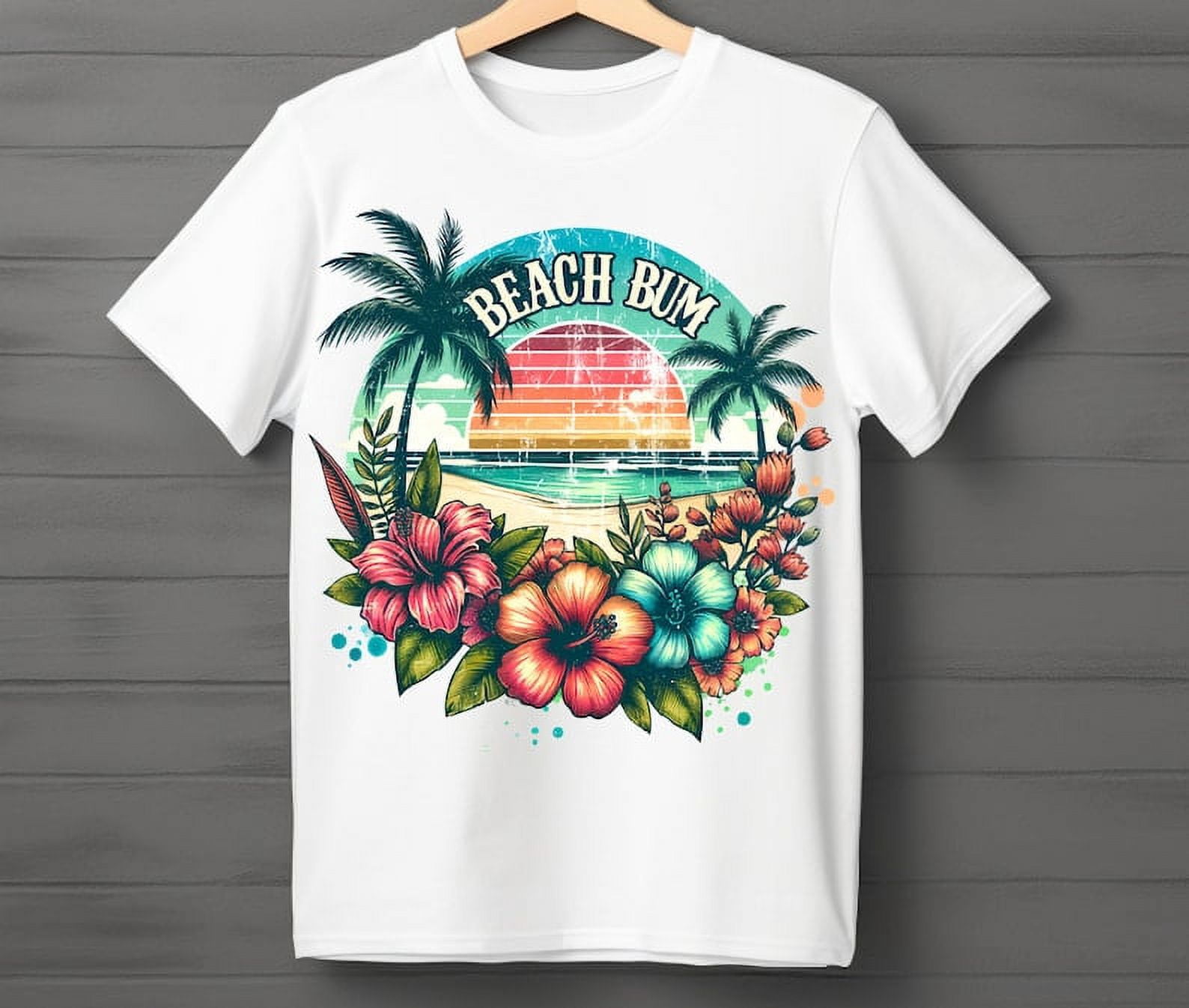 [WHITE] Beach Bum Png, Sublimation Design, Beach Clipart, Summer ...