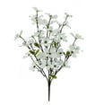 Mainstays Indoor 22 in Artificial Polyester Dogwood Bush, White Color ...