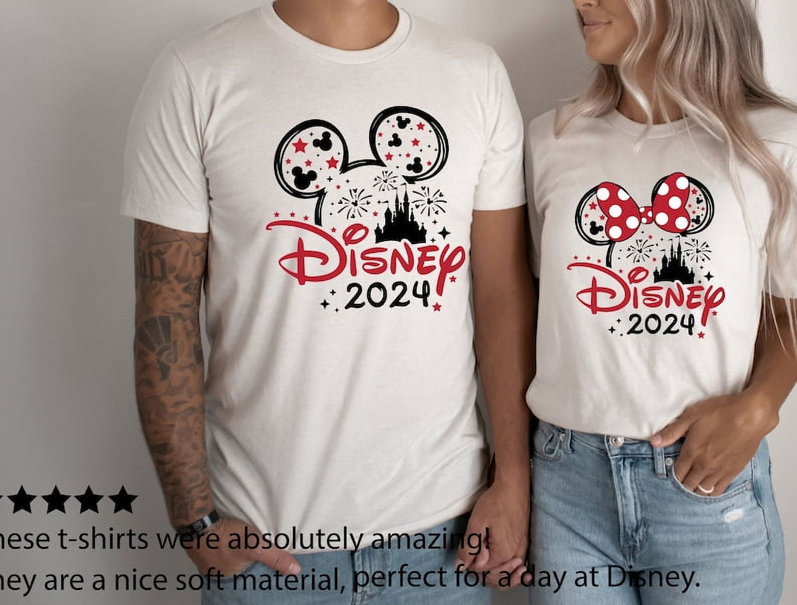[WHITE] Disney 2024 Family Trip Shirt, Disney 2024 Vacation Sweatshirt, Mickey and Minnie Family ...