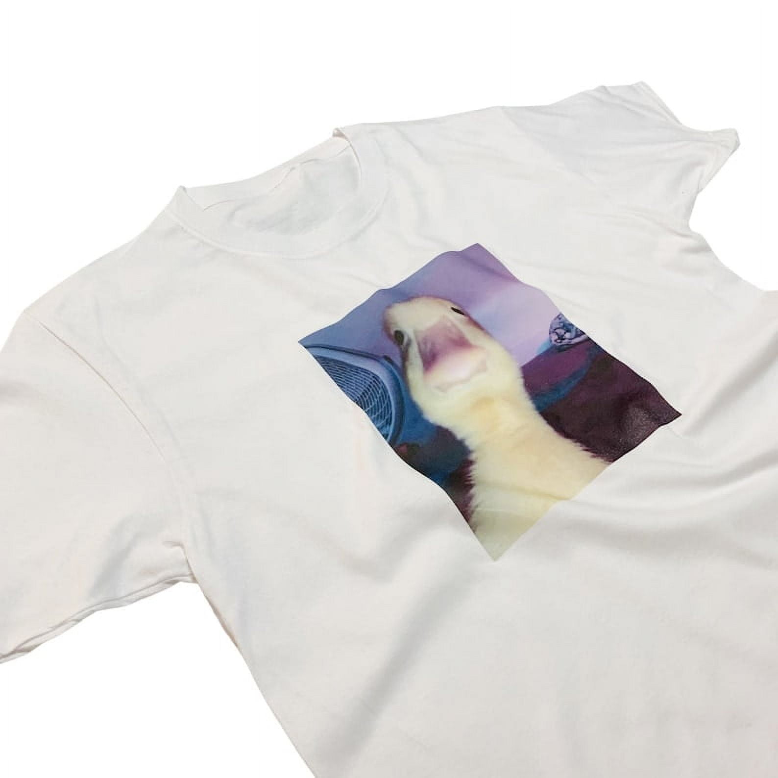 [WHITE] Duck Stare Funny Meme T-Shirt Staring Into Your Soul Iconic ...