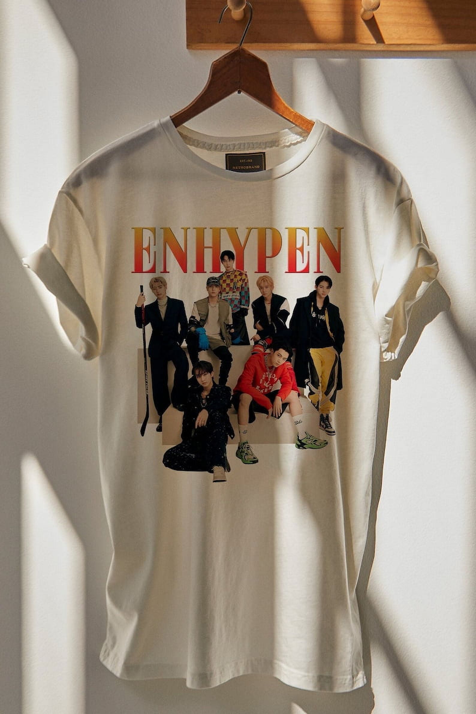 [WHITE] ENHYPEN Shirt, ENHYPEN Graphic Tee, ENHYPEN 90s Vintage Bootleg ...