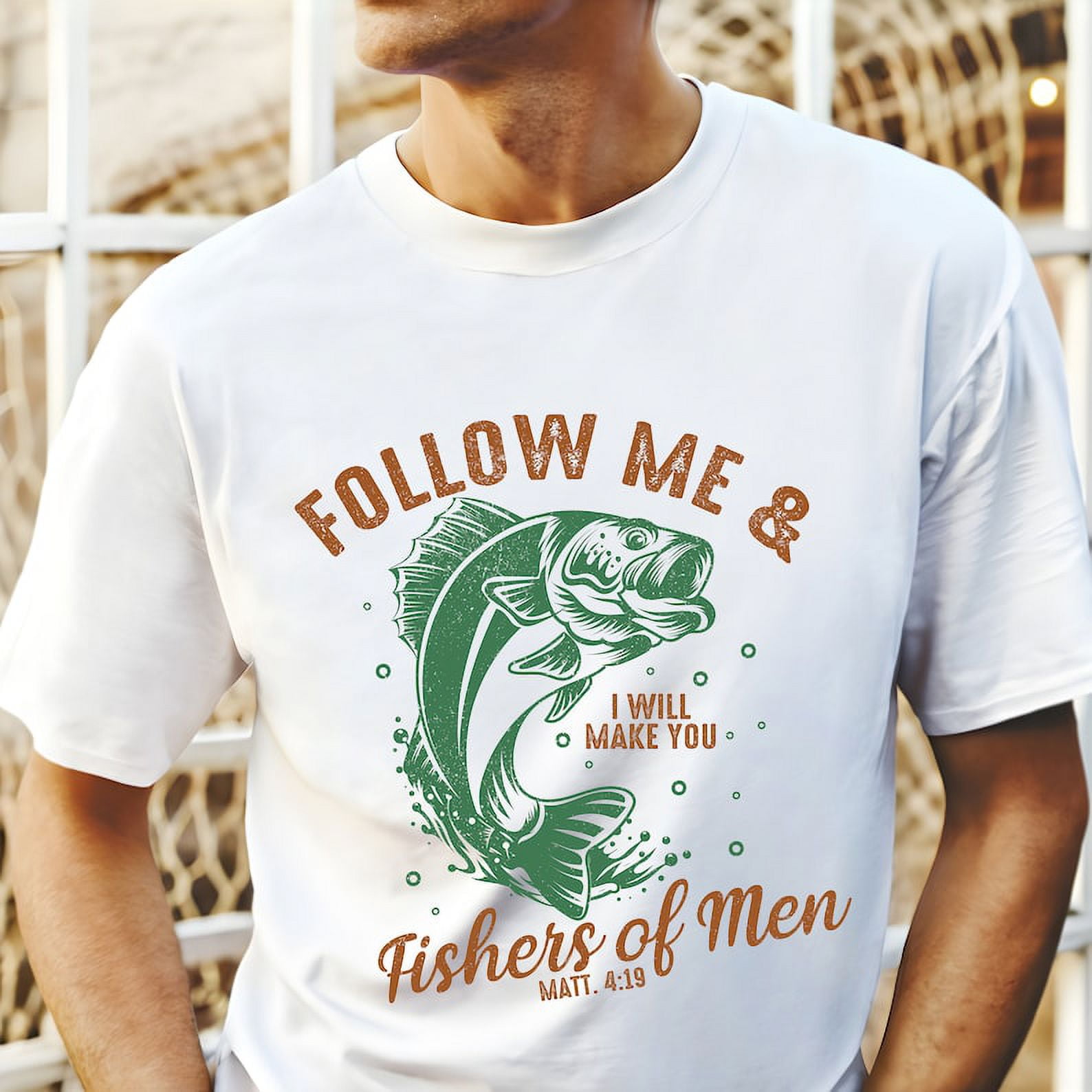 [WHITE] Fishers of Men Dad PNG, Father's Day PNG, Christian Dad Png ...