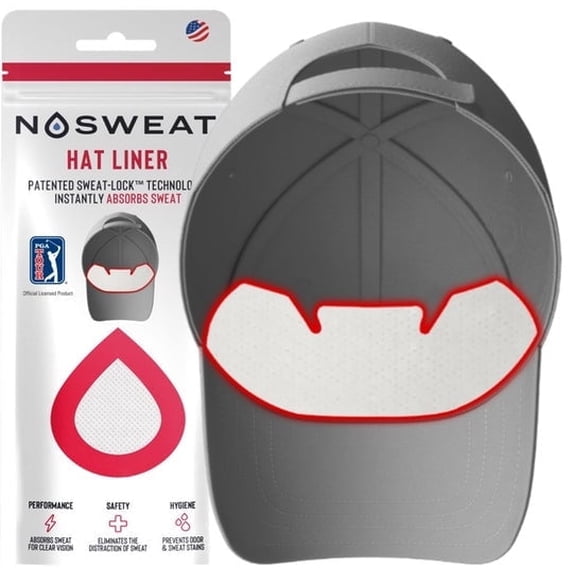 Hat Sweat Protector and Sweatband liners | PGA Tour Licensed - 6 Pack ...