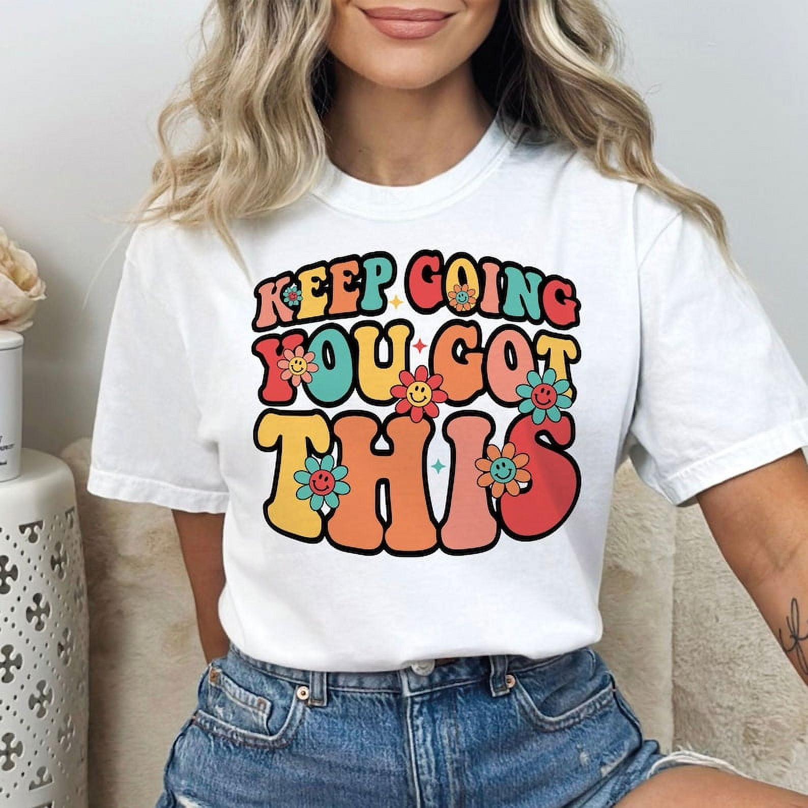 [WHITE] Keep going you got this shirt - Walmart.com