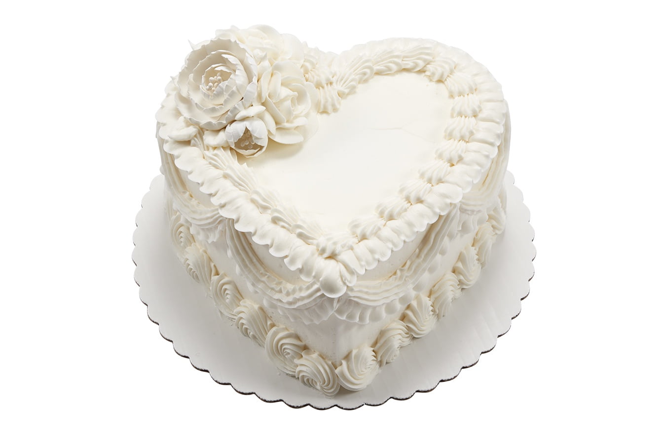 WHITE LAMBETH CLASSIC HEART CAKE - Walmart.com