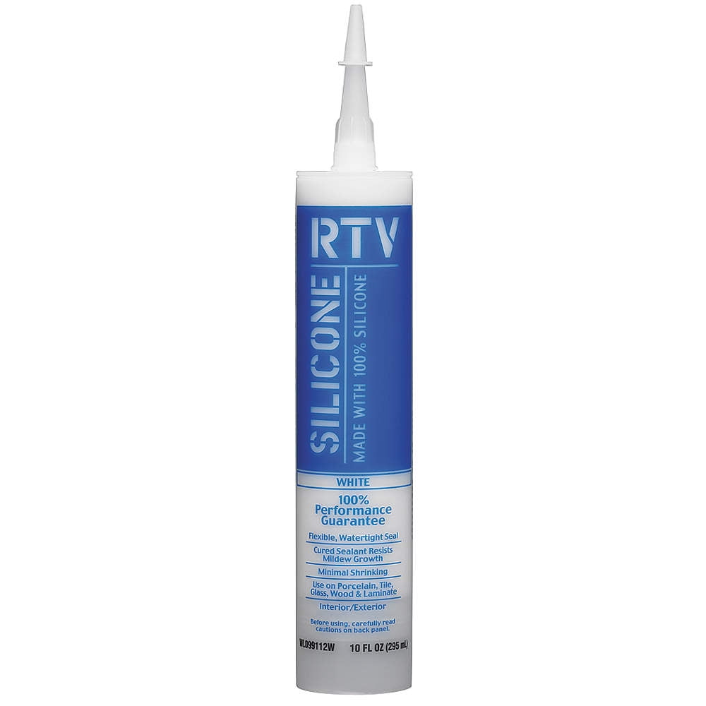 White Lightning Tube White RTV Silicone Sealant, 10 oz. 10 oz. White ...