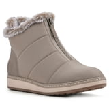 WHITE MOUNTAIN Women's Shoes Tamarin Puffer Ankle Bootie, Sand/Fabric ...