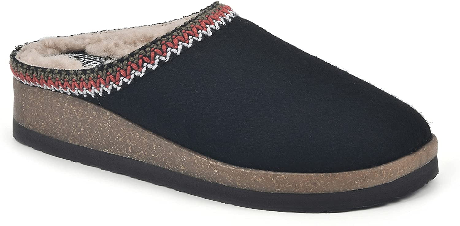 WHITE MOUNTAIN Womens Bundle Up Clog 6 Black/Fabric - Walmart.com