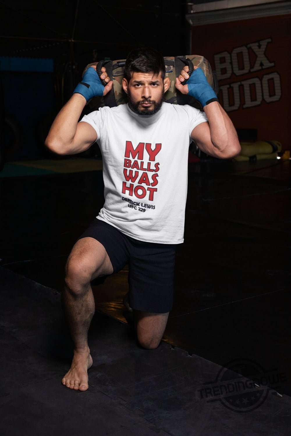 [WHITE] My Balls Was Hot Shirt V2 Derrick Lewis T Shirt The Black Beast ...