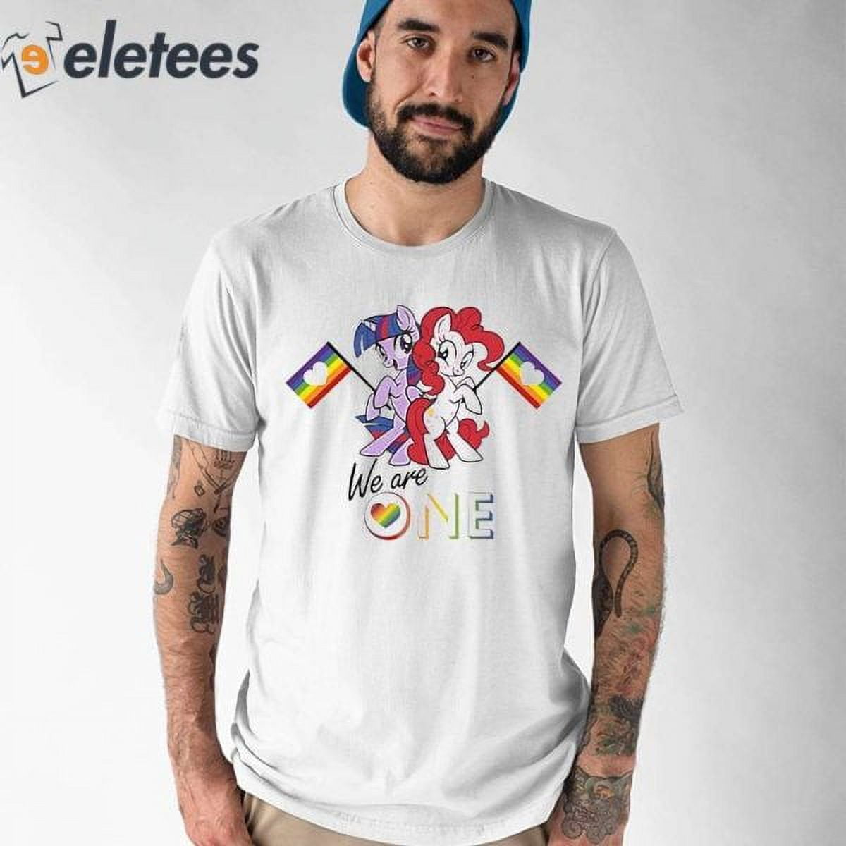 [WHITE] My Little Pony We Are One Pinkie Pie Twilight Sparkle Pride ...