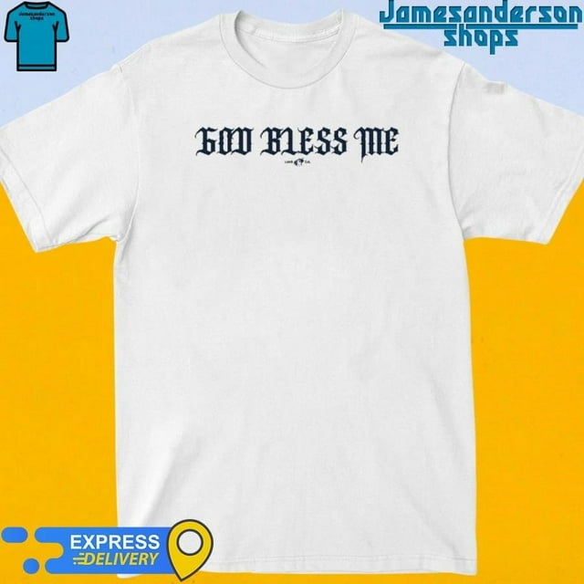 [WHITE] Official Luis Gil God Bless Me Shirt - Walmart.com