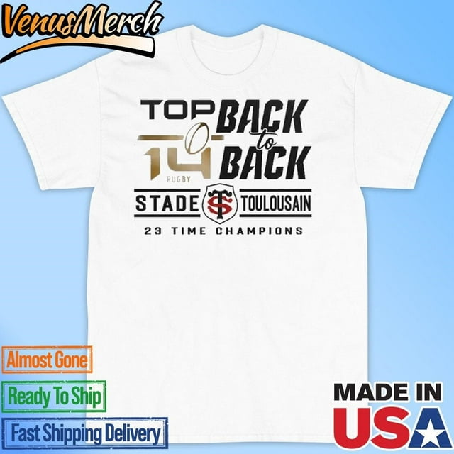 [WHITE] Official Stade Toulousain Top 14 Rugby Champions Back To Back ...