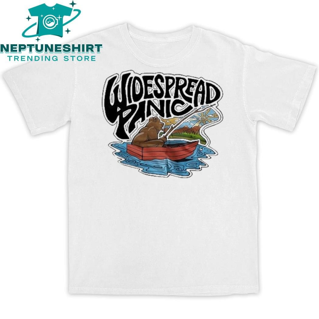 [WHITE] Official Widespread Panic Bears Gone Fishing Shirt - Walmart.com