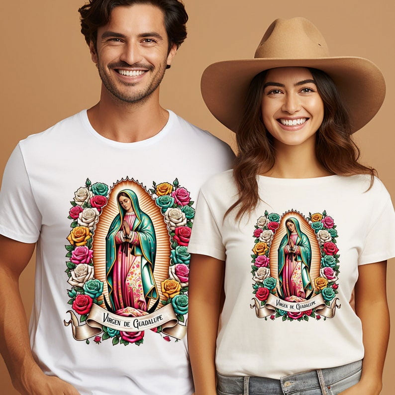 [WHITE] Our Lady of Guadalupe PNG File Dtf Ready for Sublimation ...