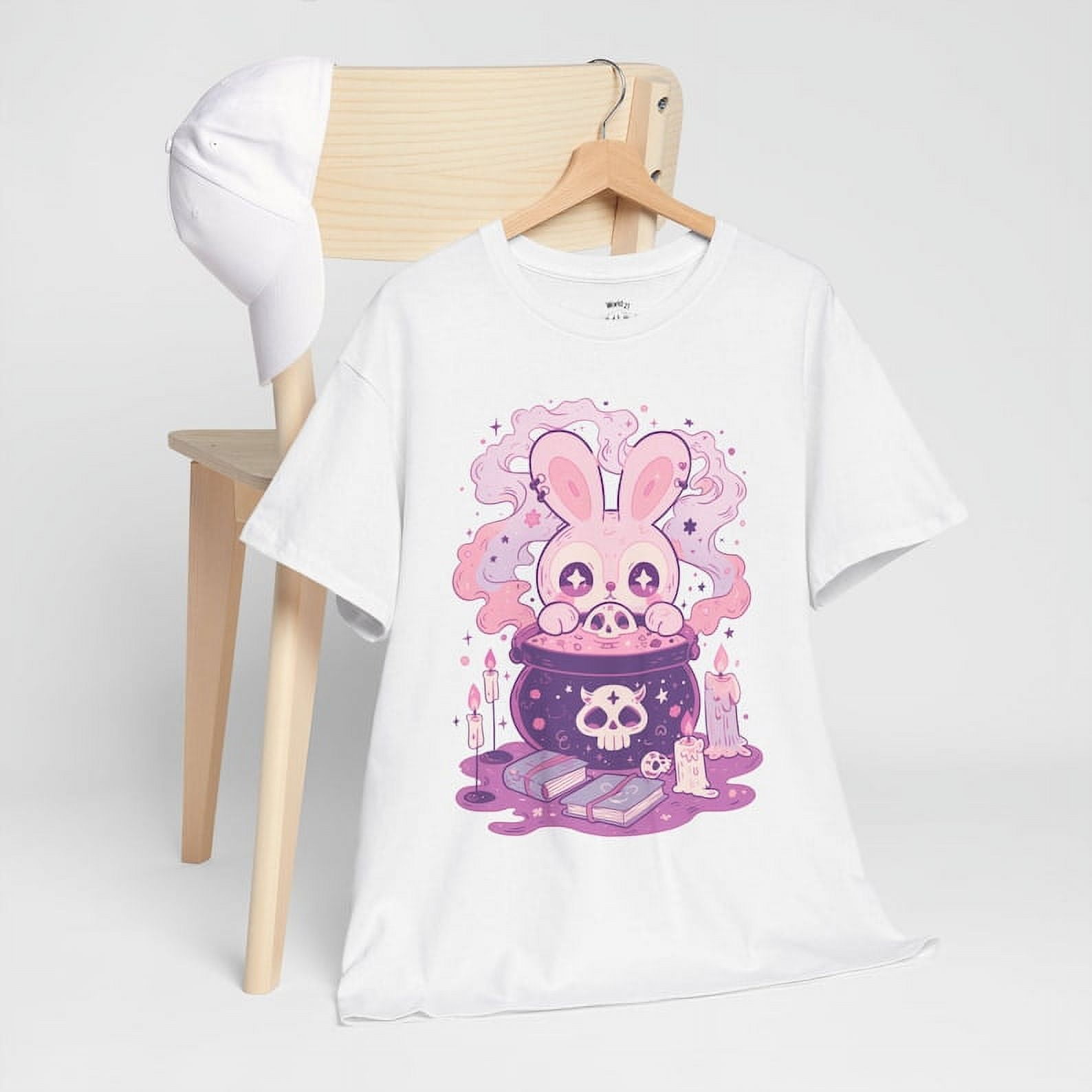 [WHITE] Pastel Goth Witchy Rabbit T-Shirt | Pastel Goth, Kawaii Clothes ...