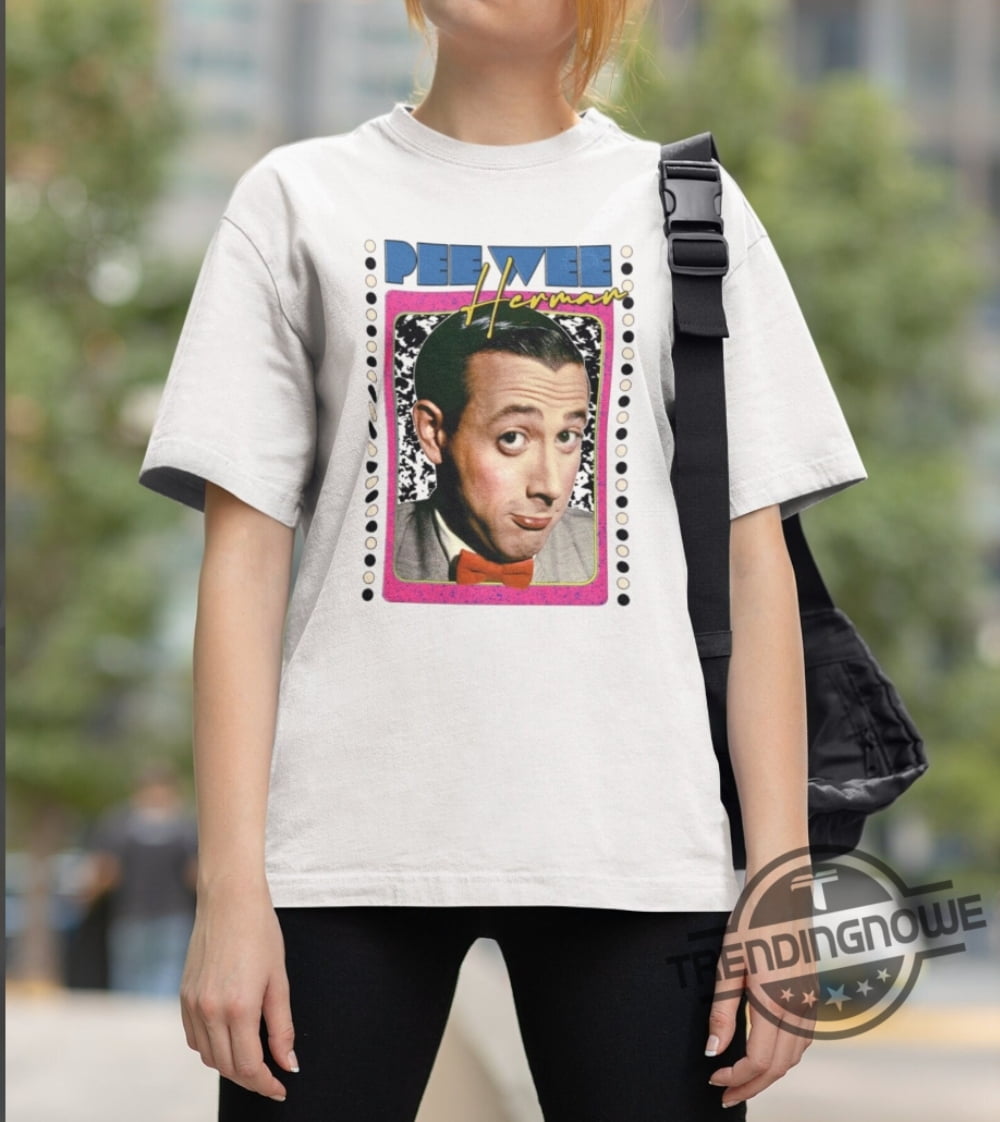 [WHITE] Pee Wee Herman Shirt Retro 90s Style Fan Art Shirt Pee Wee ...