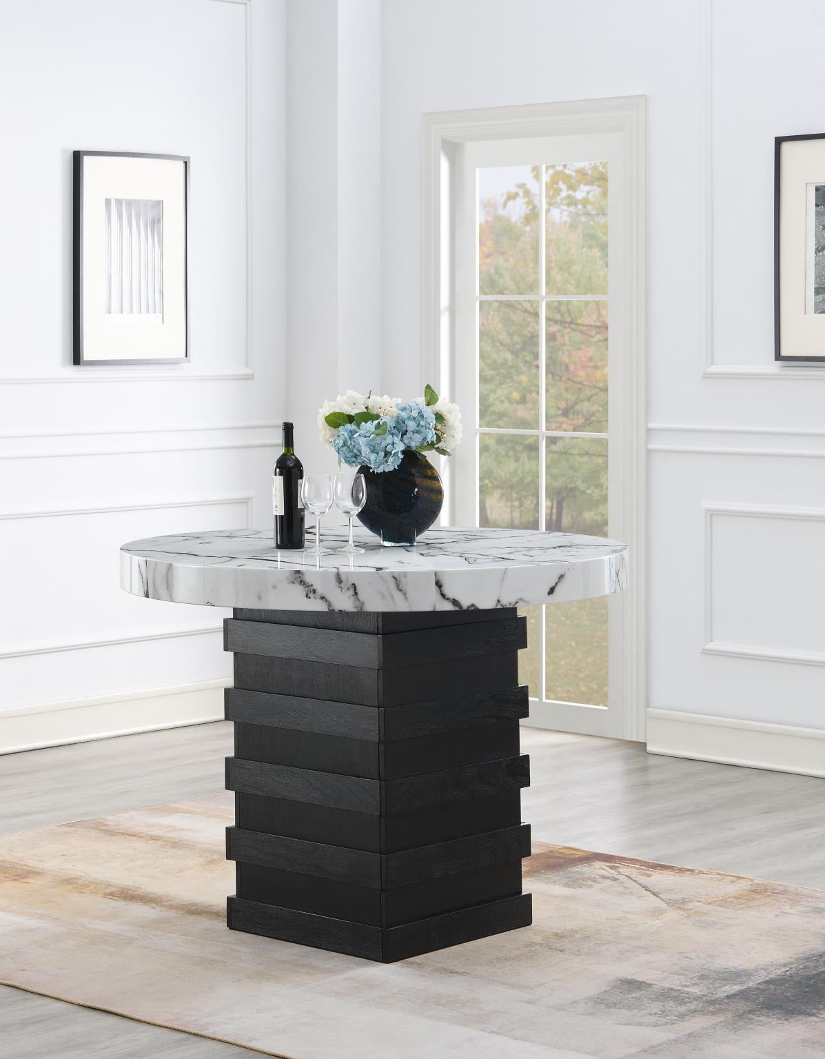 WHITE ROUND COUNTER HEIGHT TABLE - Walmart.com