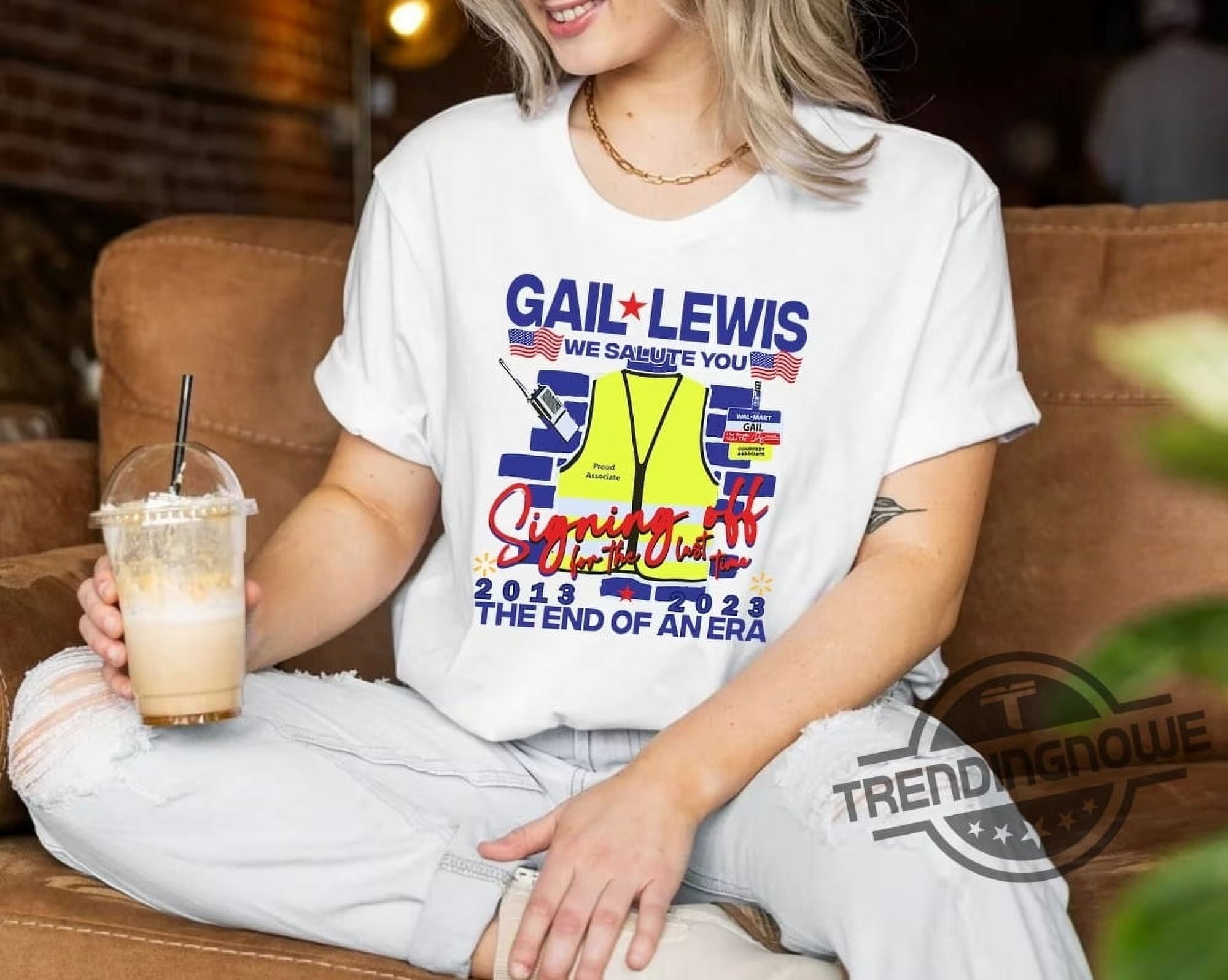 [WHITE] Retro Gail Lewis Shirt V2 Gail Lewis We Salute You The End Of ...
