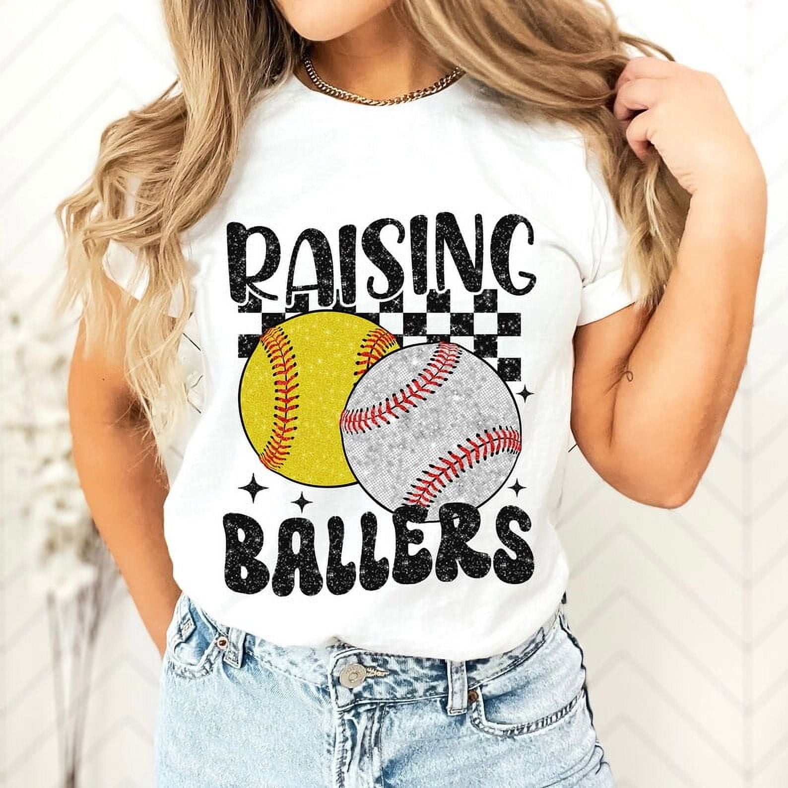 [WHITE] Retro Softball Baseball PNG, Glitter Baseball PNG, Sublimation ...