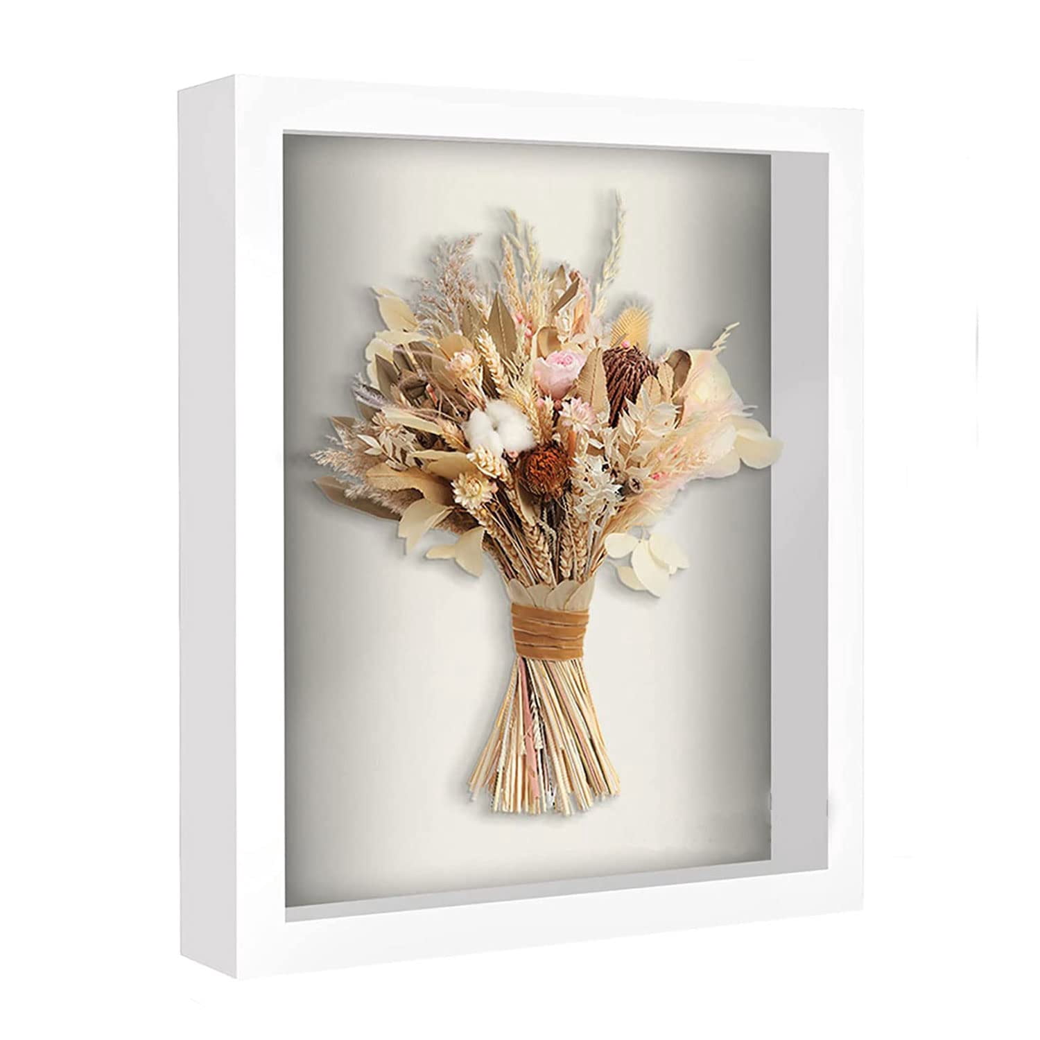 THE WHITE SHOP Shadow Box Frame Shadow Box Display Case with Removable ...
