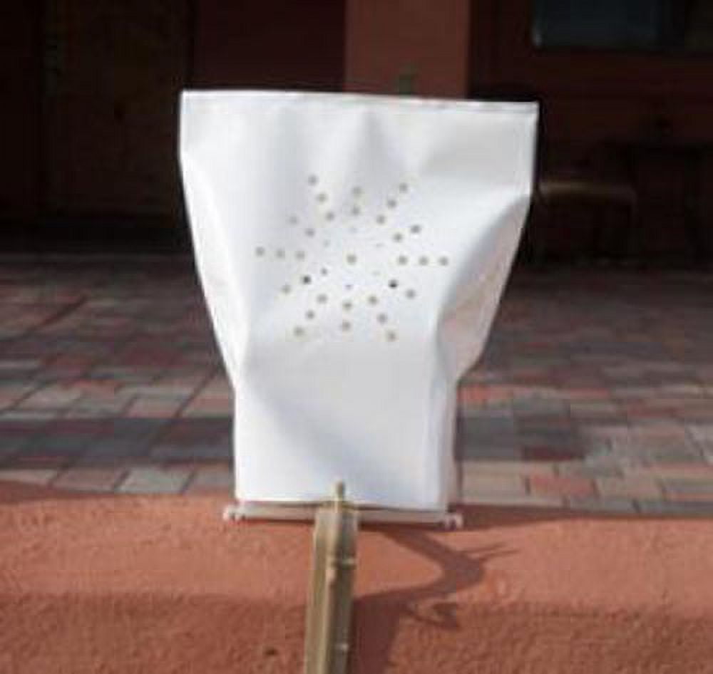 WHITE STARBURST- STAR DIECUT Electric Luminary Replacement Sleeves ...