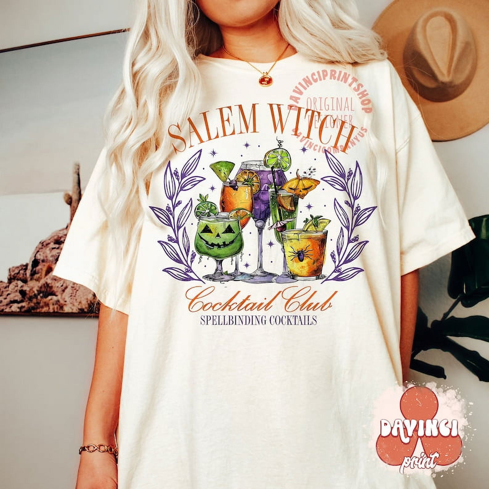 [WHITE] Salem Witch PNG, Halloween png, Salem png, Retro Halloween png ...